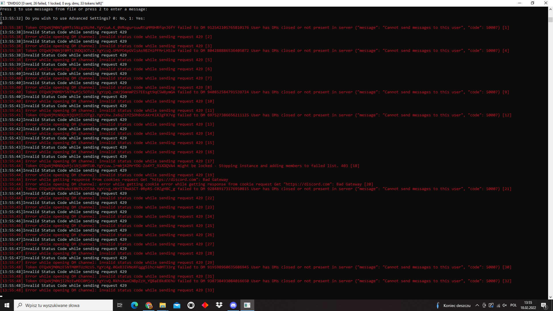 Problem · Issue #300 · V4NSH4J/discord-mass-DM-GO · GitHub