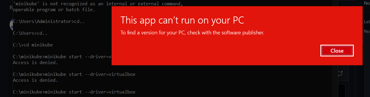 Cannot Start Minikube Start Drivervirtualbox · Issue 15447 · Kubernetesminikube · Github