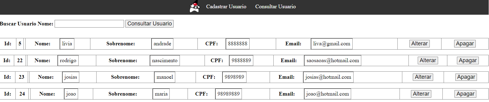 GitHub - Leonardograut/java-web-jsp: Sistema Web (CRUD) Utilizando Java ...