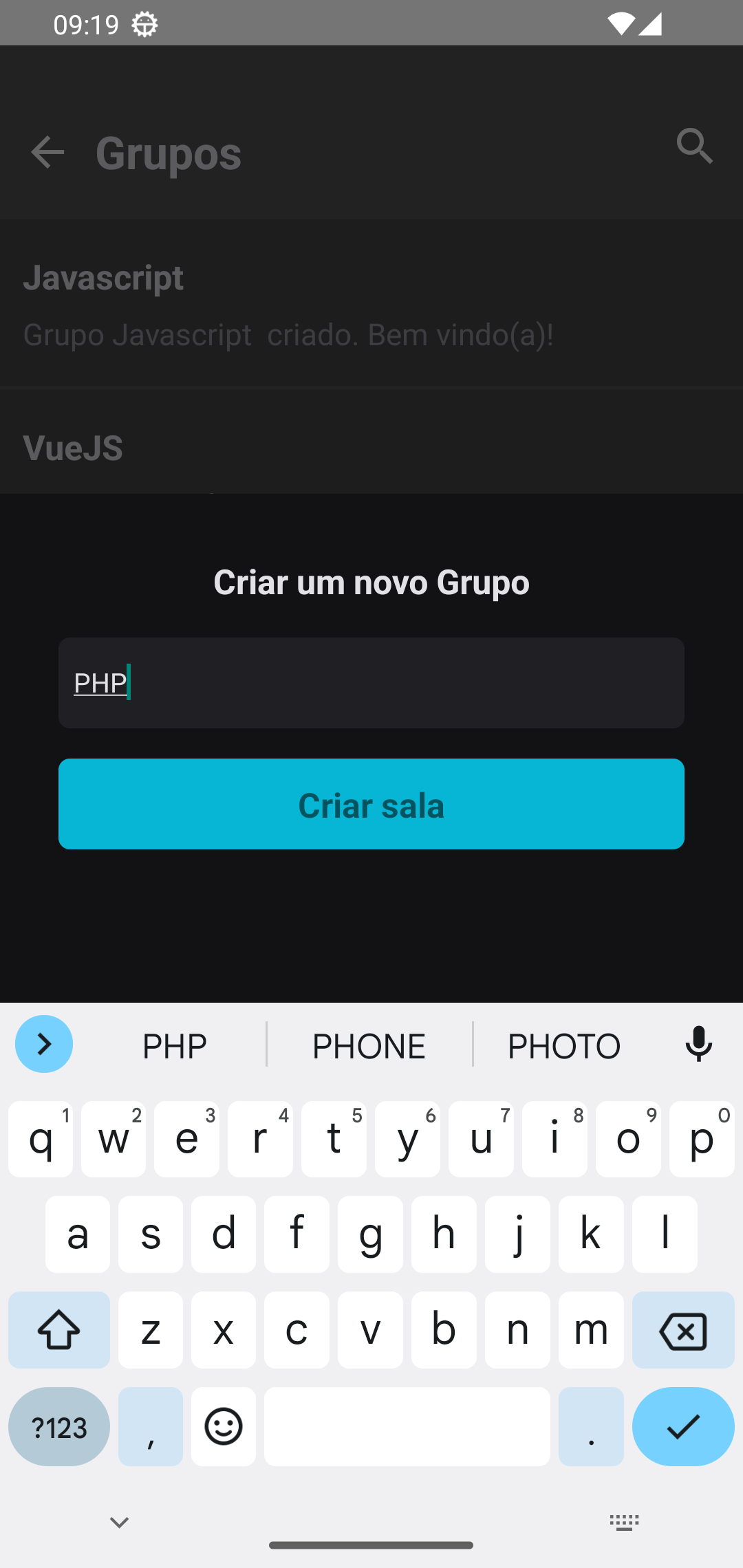 GitHub - rodrigo-dias-silva/Grupos: Grupos é um aplicativo de mensagens em tempo real, criado ...