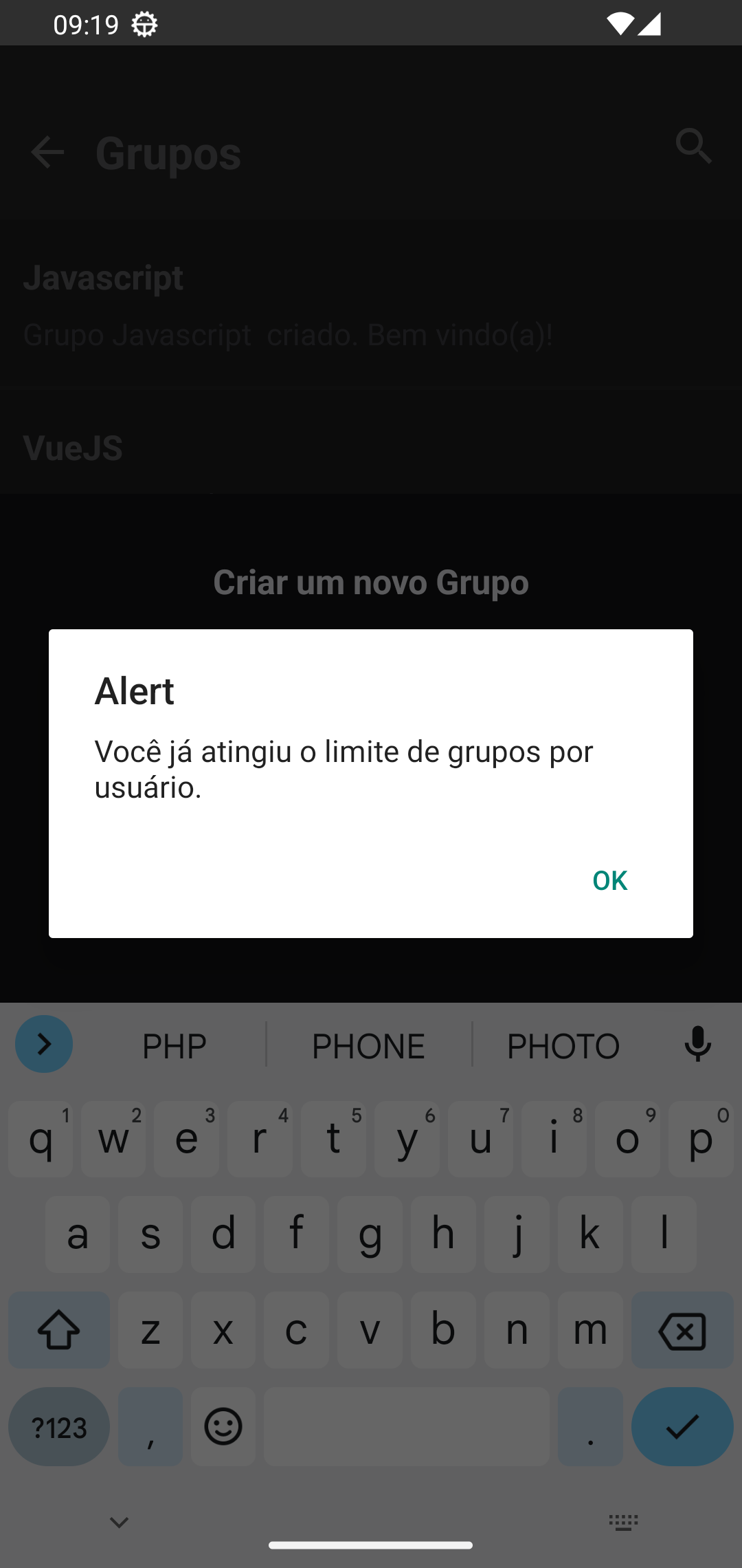 GitHub - rodrigo-dias-silva/Grupos: Grupos é um aplicativo de mensagens em tempo real, criado ...