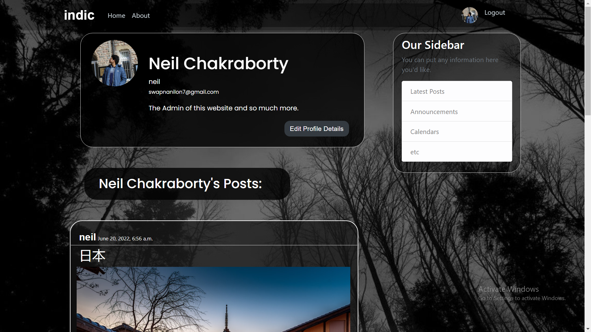 GitHub - schlechtswapnanil/indic: A powerful Social Media Website with eye-catchingly stunning ...