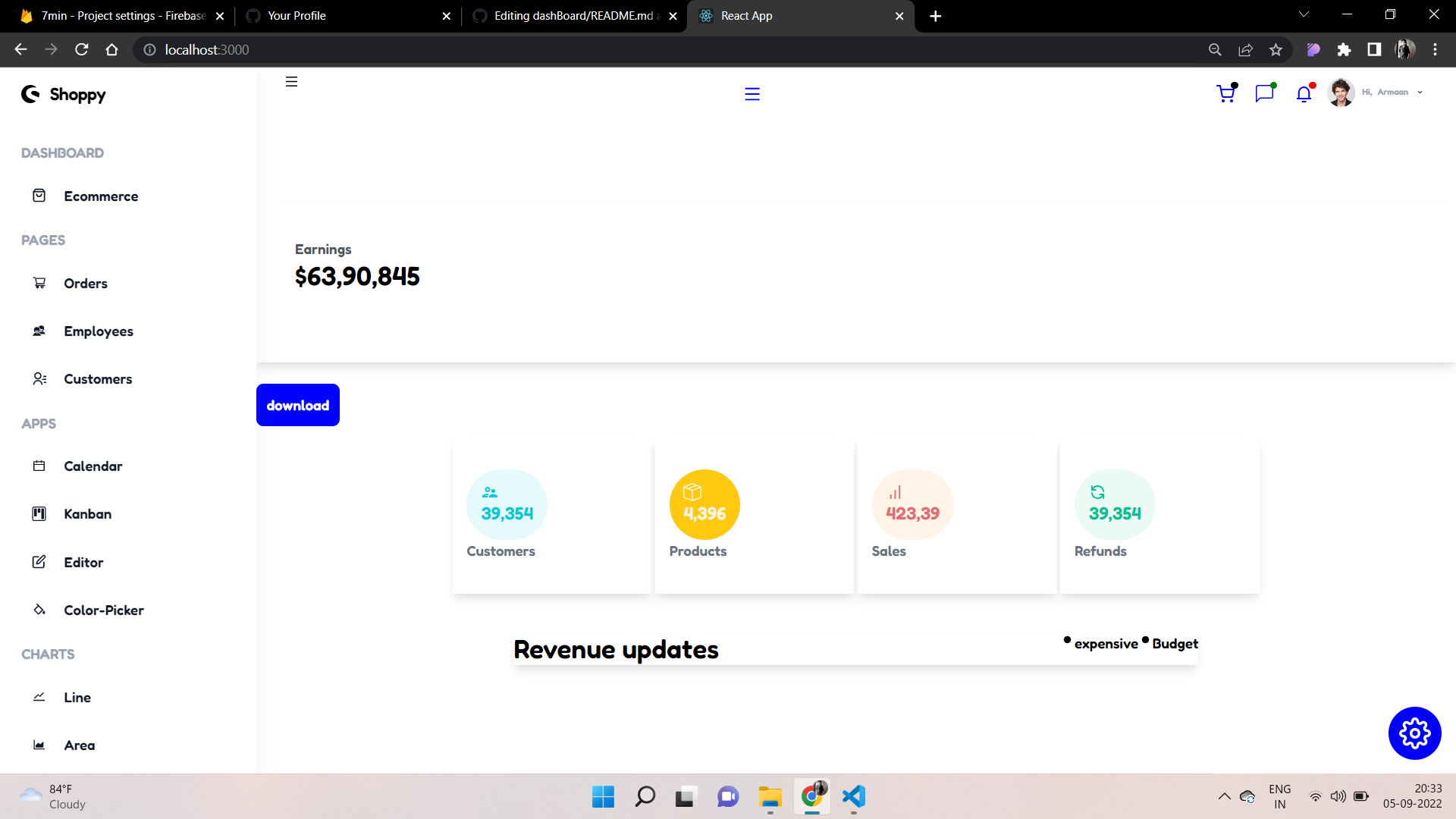 GitHub - armaankhan8270/dashBoard