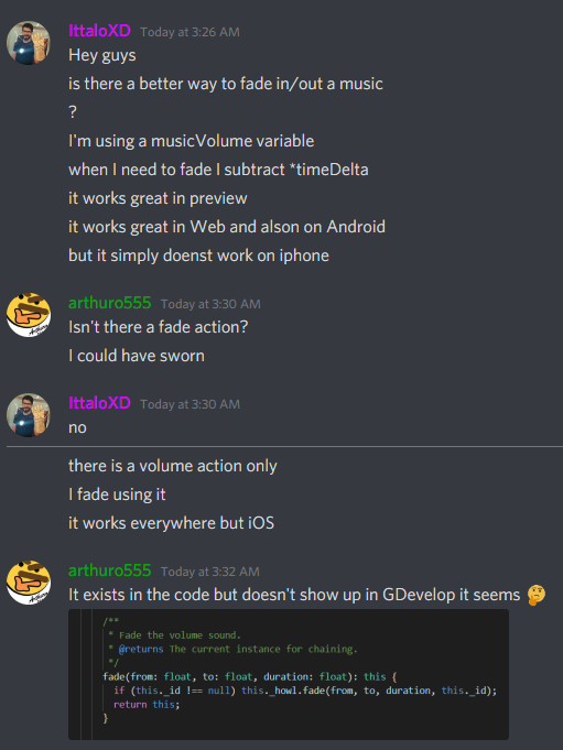 add the missing fade audio/music volume action in Gdevelop · Issue #3688 · 4ian/GDevelop · GitHub