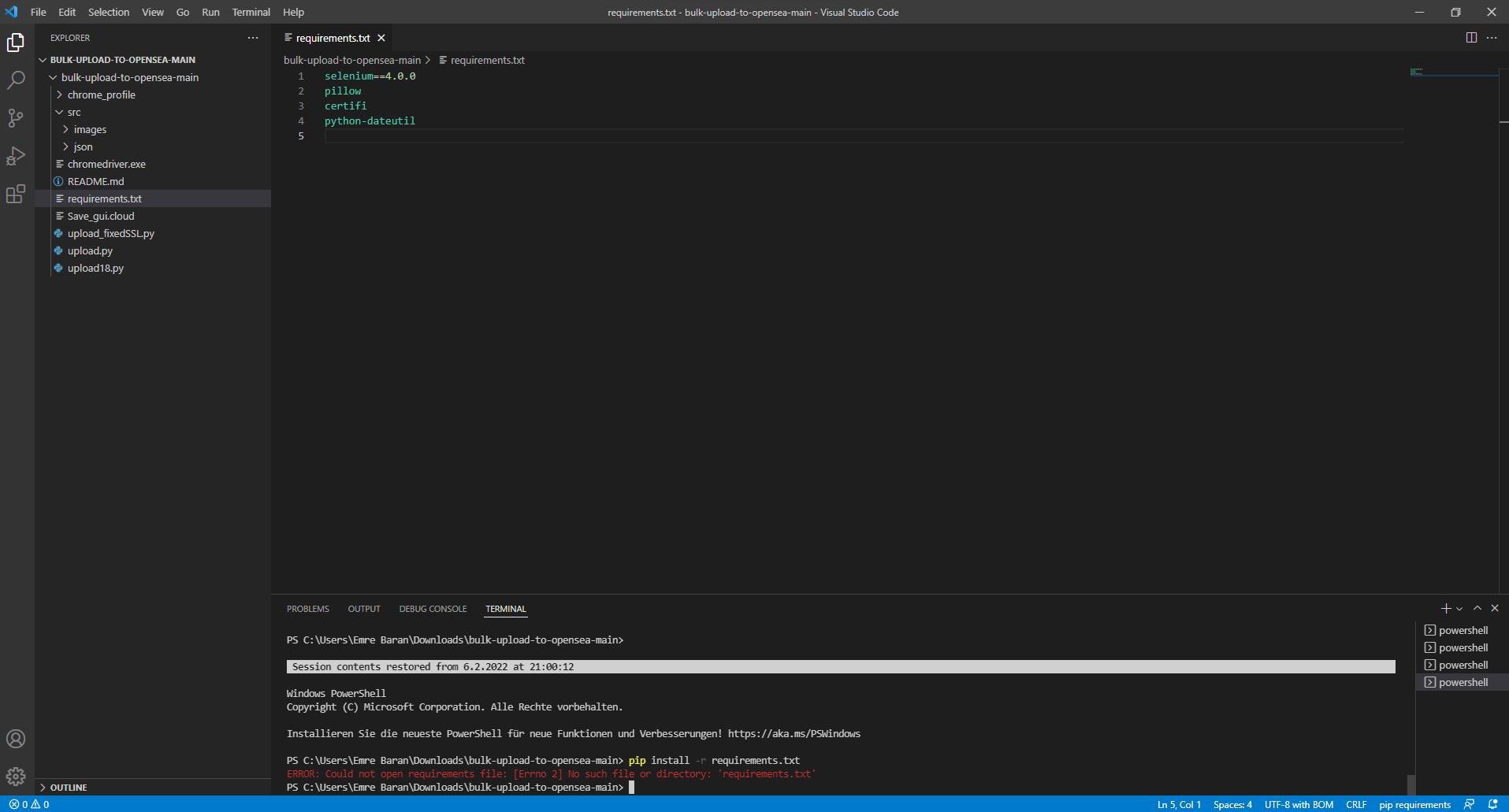 Error yarn add all or npm install yarn · Issue #662 · HashLips/hashlips_art_engine · GitHub