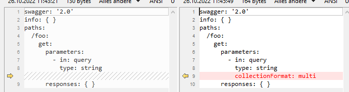 Unexpected Collectionformat Writing Swagger 2 · Issue 1053 · Microsoft Openapi · Github