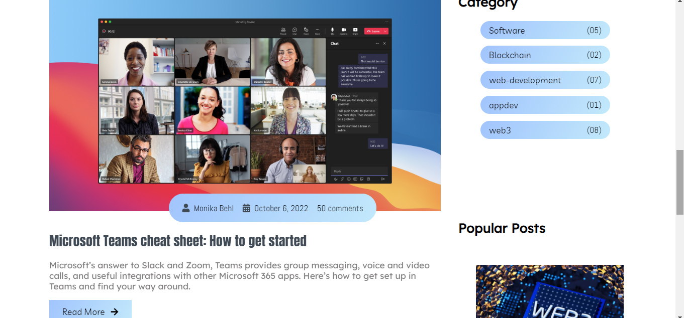 Technical Blogs Website · Issue #116 · Subhradeep10/Amazing_Web_Projects · GitHub