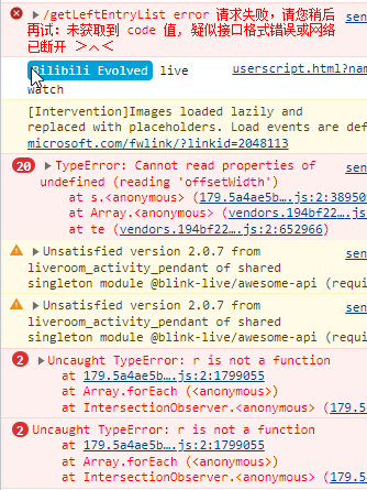 报错API.x.getAccinfo获取账号信息失败 状态码200 · Issue #372 · andywang425/BLTH · GitHub