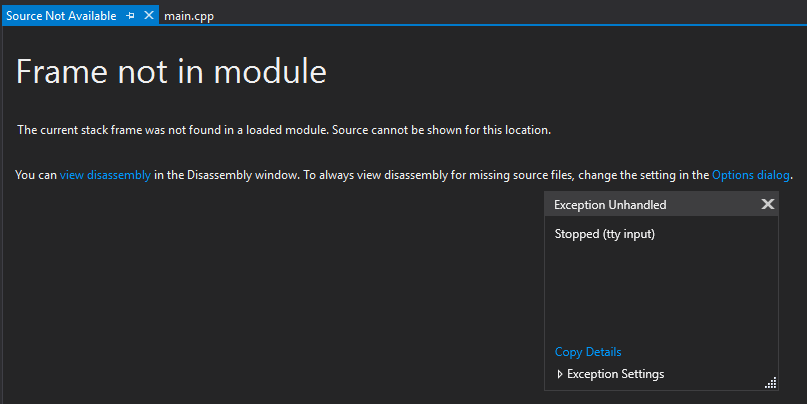 Stopped (tty input) vs2017 · Issue #129 · microsoft/VSLinux · GitHub