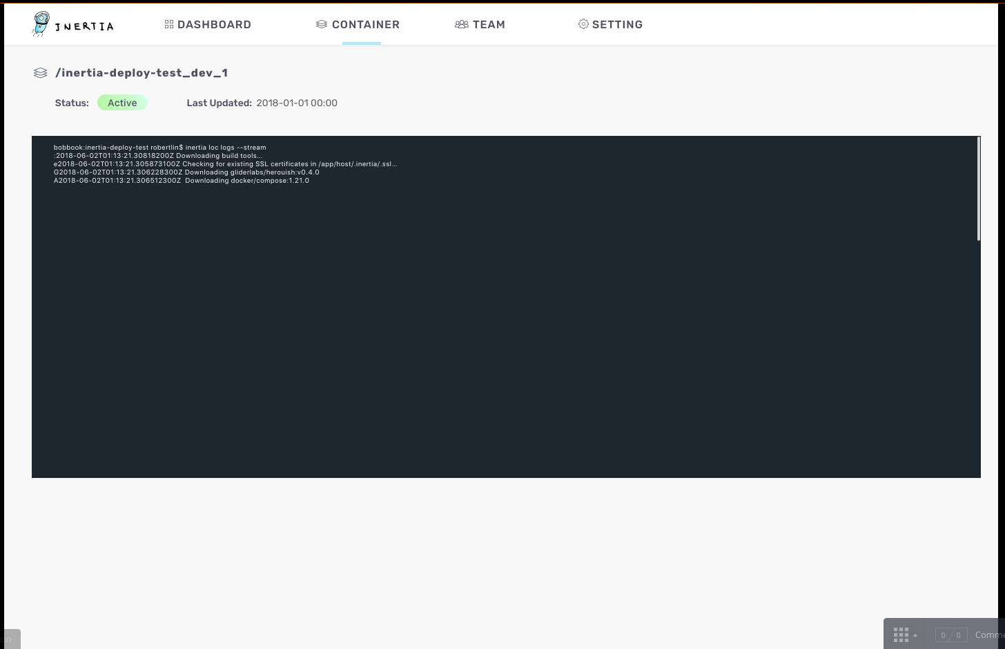 Inertia Web Containers Page · Issue #245 · ubclaunchpad/inertia · GitHub