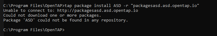 Reduce the amount of logs when unable to connect to a package repository · Issue #561 · opentap ...