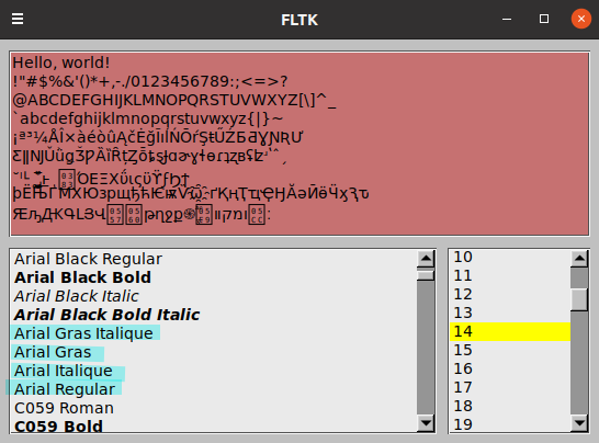 Fl::get_font_name() with Pango is inconsistent · Issue #732 · fltk/fltk · GitHub