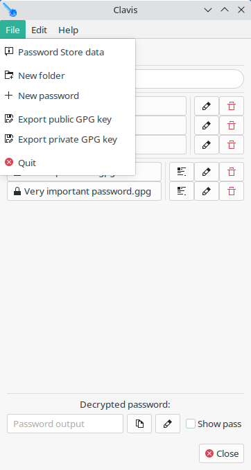 GitHub - ManelCG/Clavis: Password manager built with C and GTK, with GNU Pass integration.