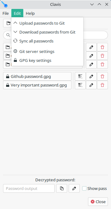 GitHub - ManelCG/Clavis: Password manager built with C and GTK, with GNU Pass integration.