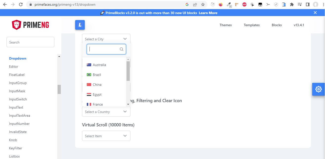 Component: Filterable Dropdown overlay should keep position, independent from the search-query ...