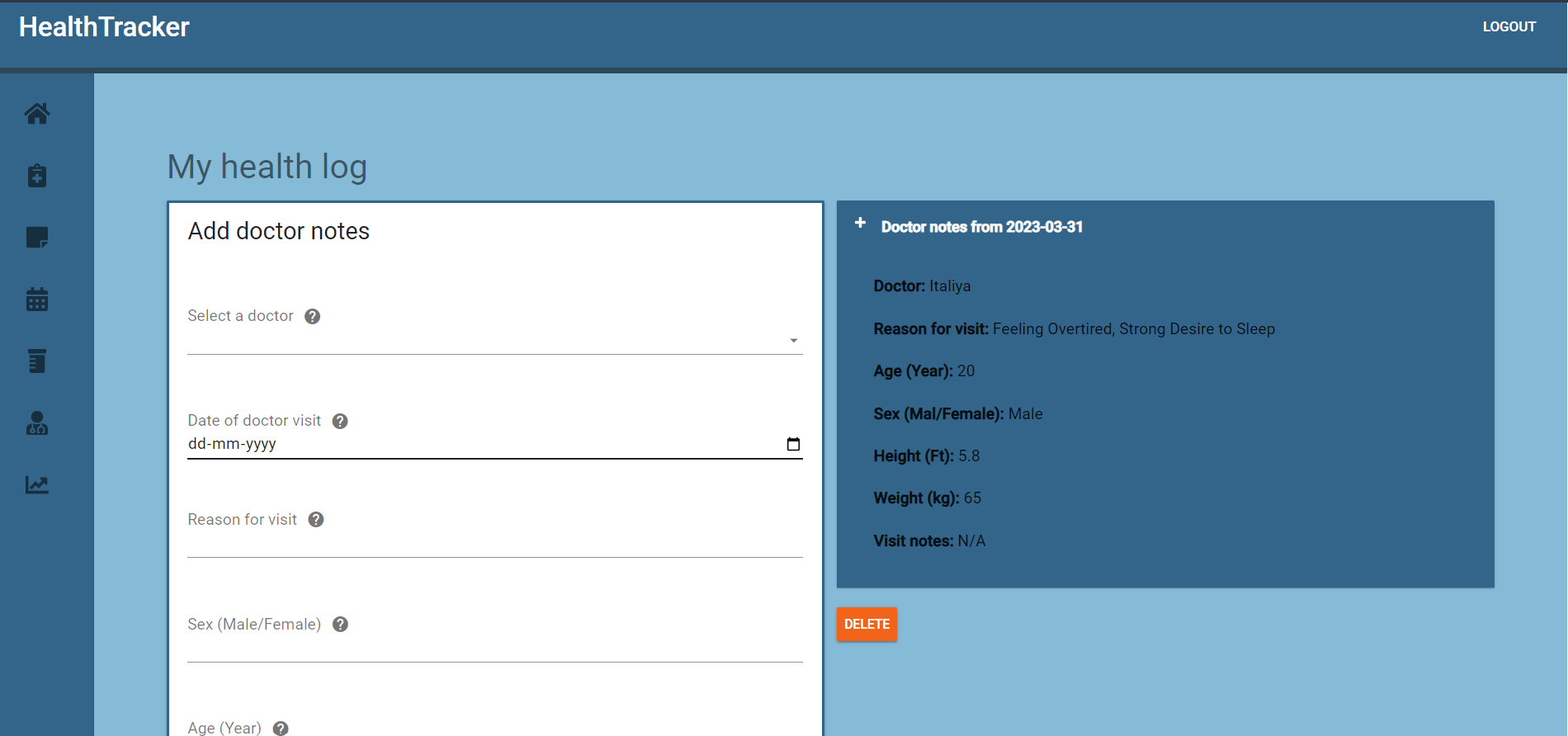 GitHub - bhoomildayani182/HealthTracker