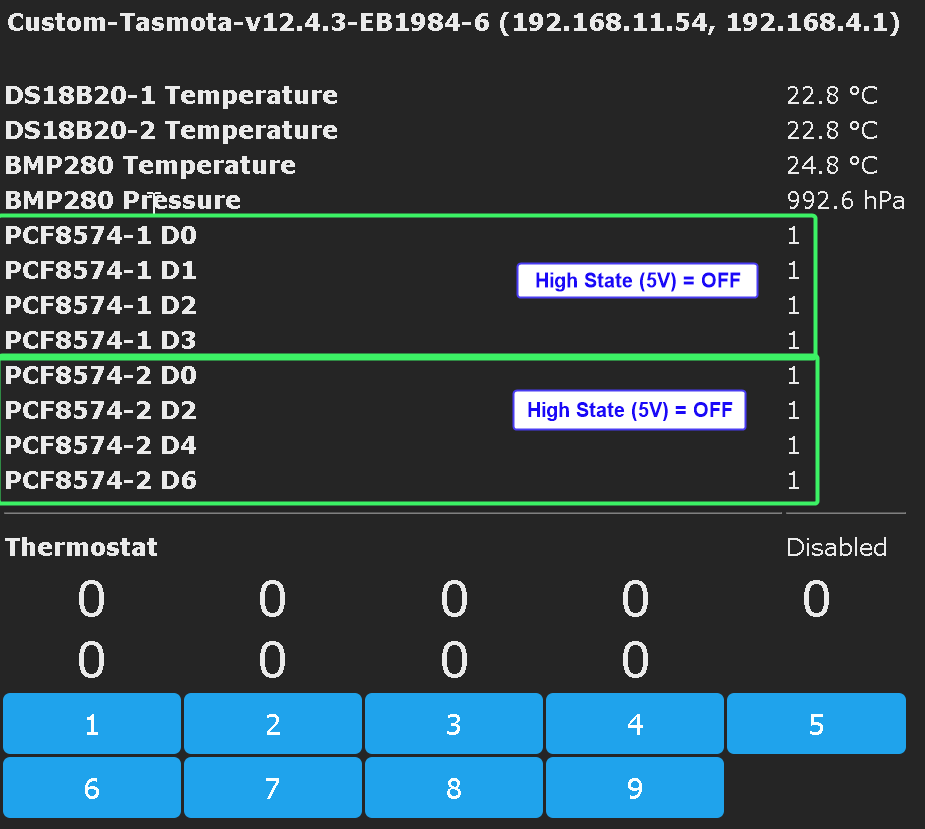 Tasmota v12.4.0.3 - 2x PCF8574 Mode2 problem · Issue #18232 · arendst/Tasmota · GitHub