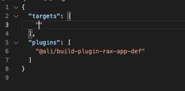 创建应用 Rax SPA 应用 build.json 中 target web 丢失 · Issue #861 · apptools-lab ...