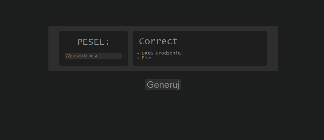 GitHub - Ralfmat/PESEL-generator