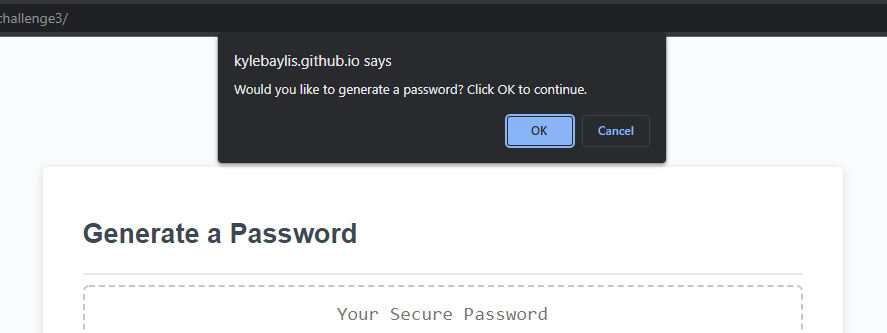 GitHub - kylebaylis/password-generator