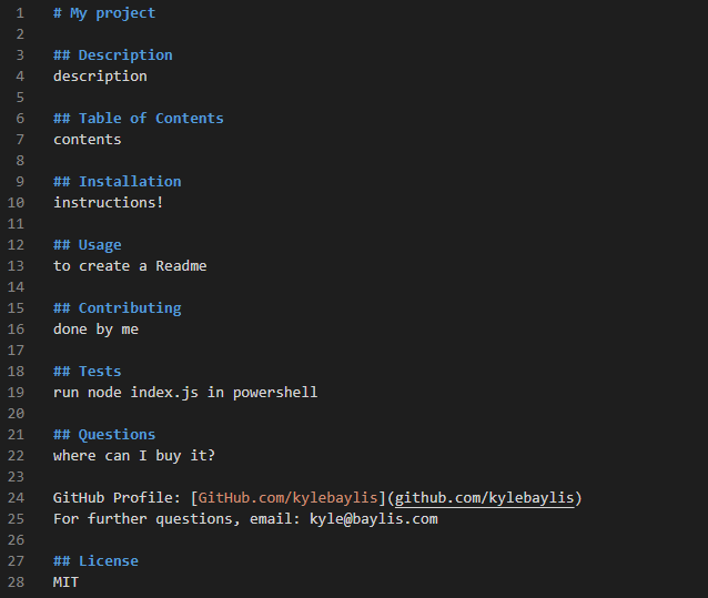 GitHub - kylebaylis/Nodejs-ReadmeGenerator GitHub - kylebaylis/Nodejs-ReadmeGenerator