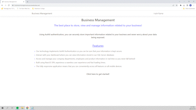 GitHub - Kpaisley/Business-Management: A full stack application that allows a user to create an ...