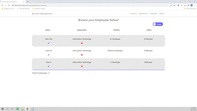 GitHub - Kpaisley/Business-Management: A full stack application that ...