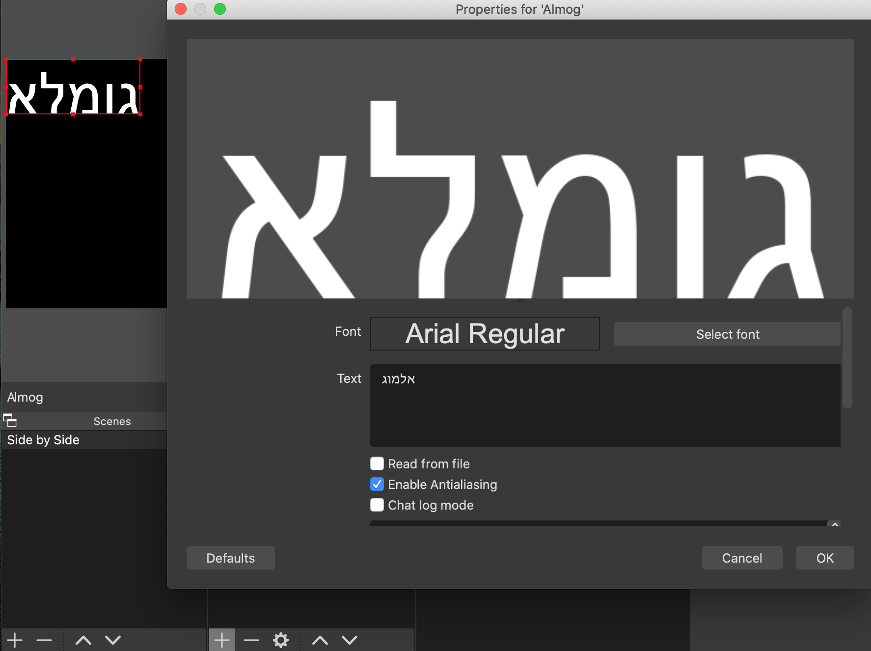 Hebrew text sources are reversed · Issue #3698 · obsproject/obs-studio · GitHub