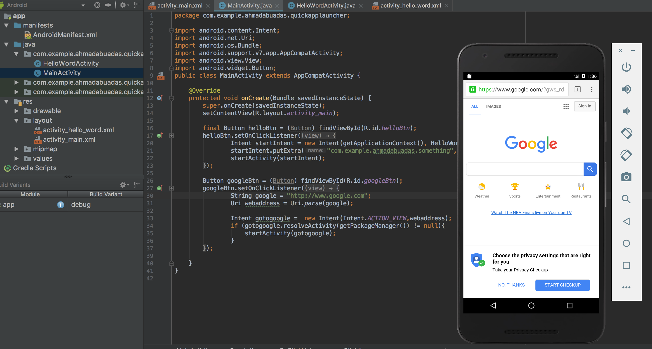 GitHub - ahmadabuadas/QuickappLAuncher