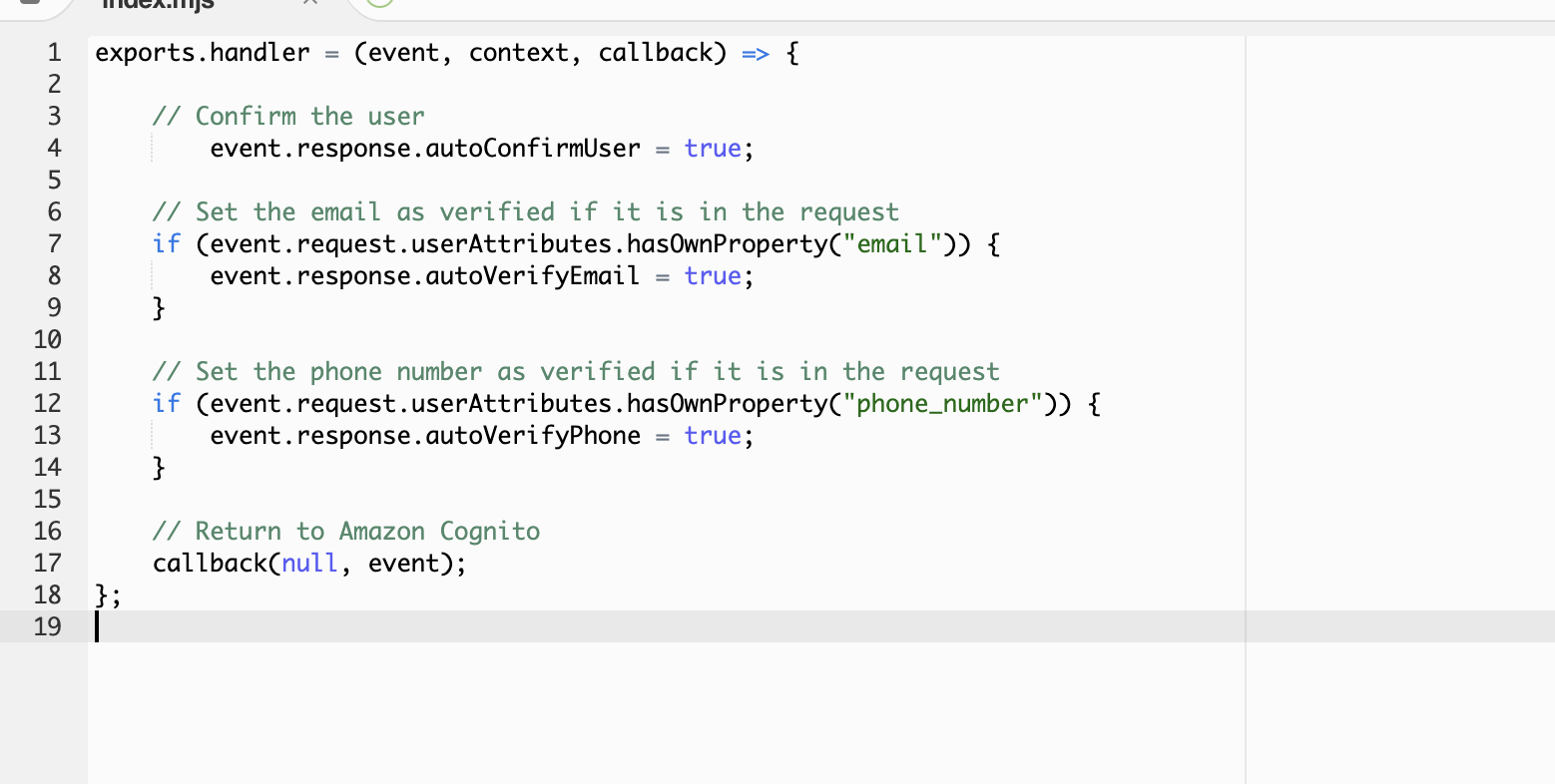 Bypass verification on signup · Issue #10747 · aws-amplify/amplify-js · GitHub