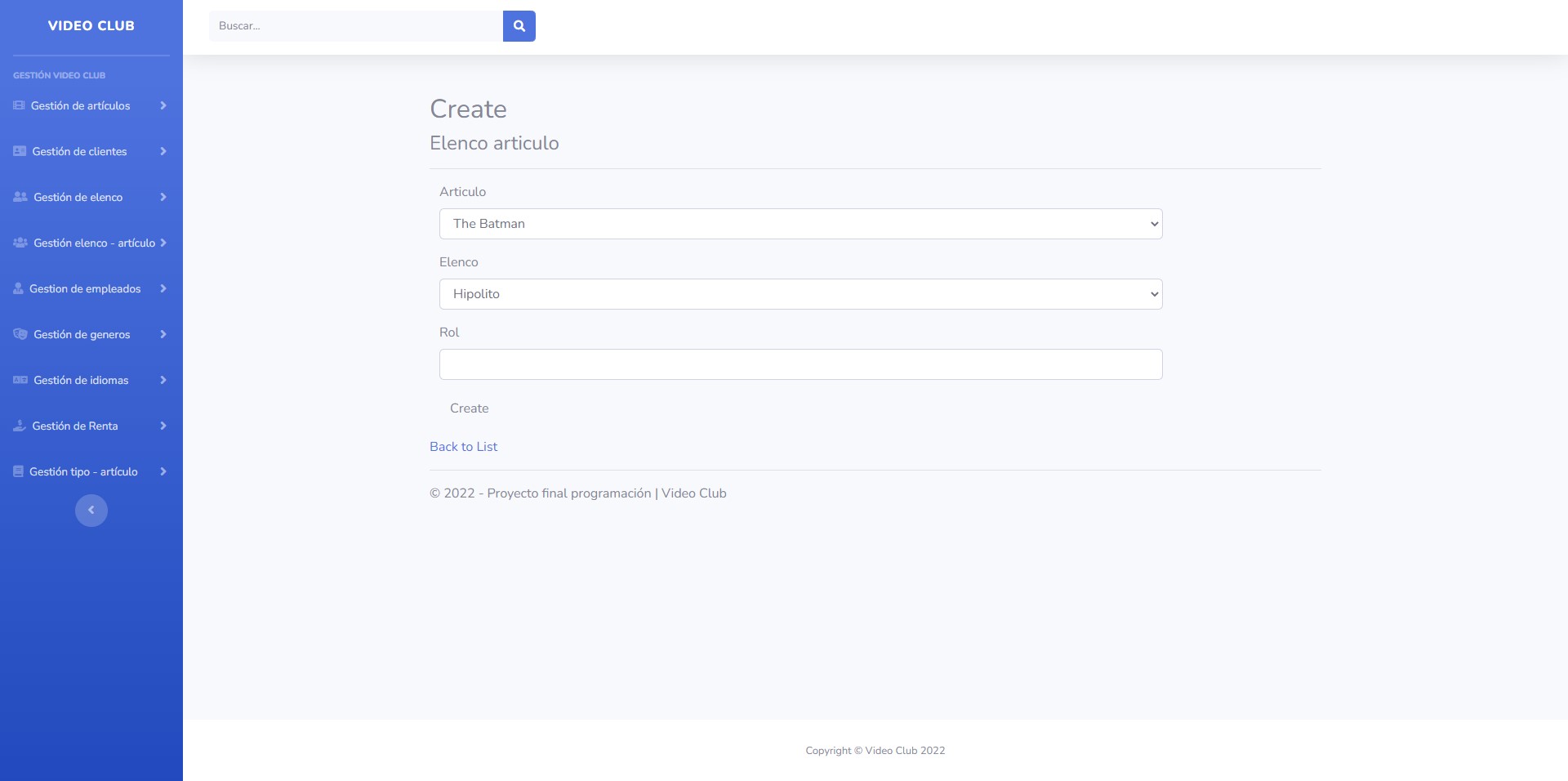 GitHub - SamAlcantara/VideoClub: Proyecto final programación II