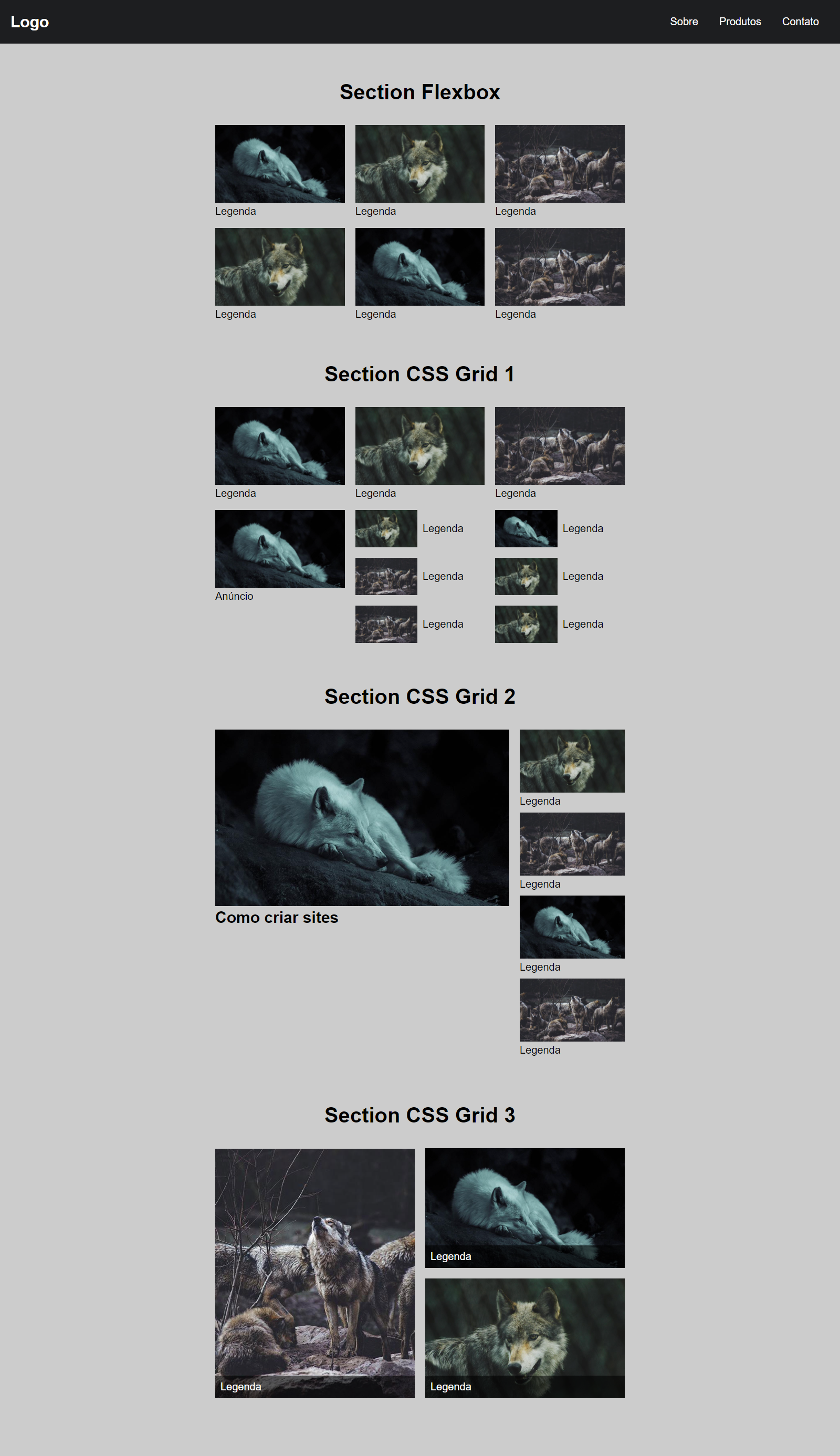 GitHub - BrunoMonteiro25/Exemplo-de-CSS-Grid: HTML + CSS (Grid)