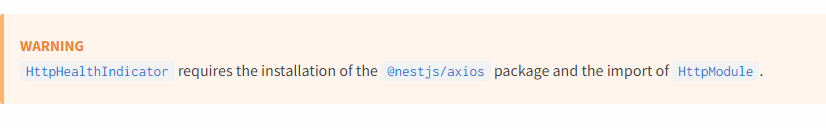 Following Terminus Config From Doc Raises Error · Issue 1831 · Nestjs Terminus · Github