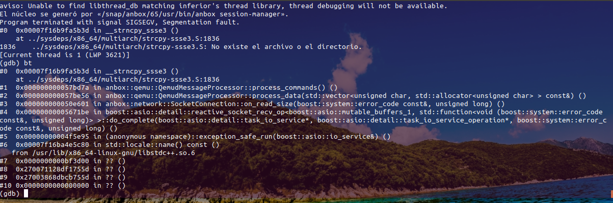 Segmentation Fault Core Dumped When Running Anbox System Info · Issue 6813
