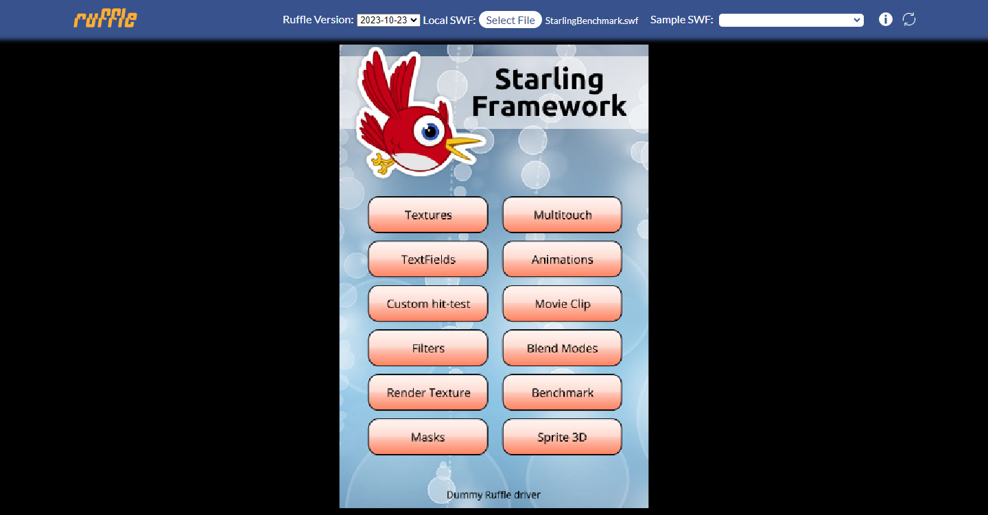Starling regression · Issue #13769 · ruffle-rs/ruffle · GitHub