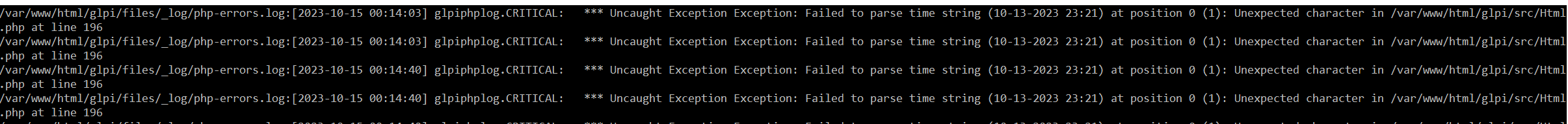 Invalid Date after viewing ticket or change (PHP: "Failed to parse time string...") · Issue ...