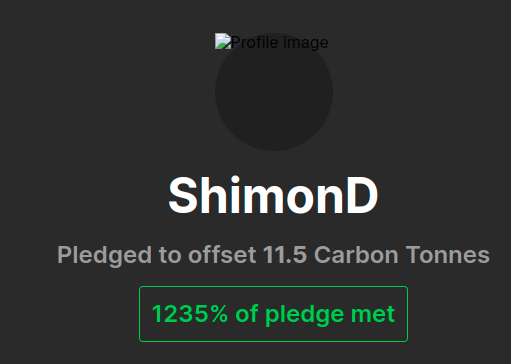 Pledge Dashboard Touchups and Feedback · Issue #489 · KlimaDAO/klimadao · GitHub