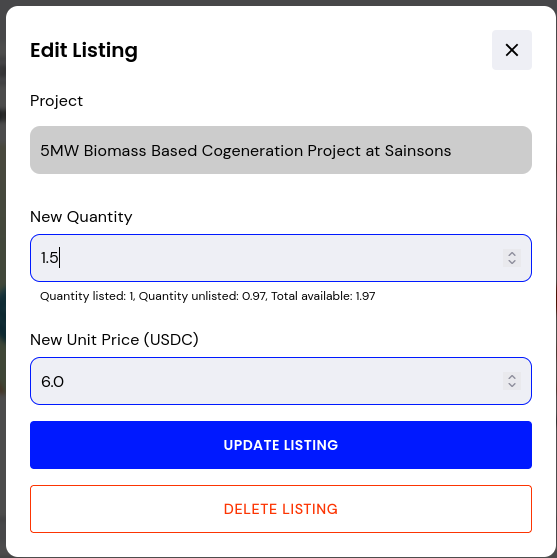 [update listing] Incorrect Approve, Confirm, and Submit amounts · Issue #347 · KlimaDAO/bezos ...