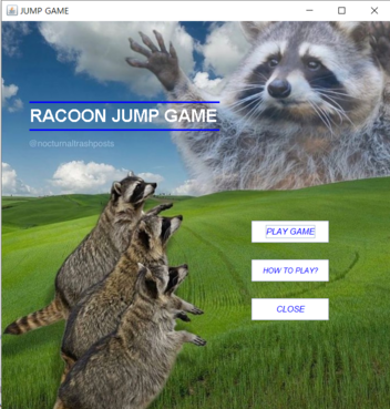 GitHub - seohyunz/Raccoon-JumpGame: Java를 이용해서 만든 라쿤점프게임 🦝