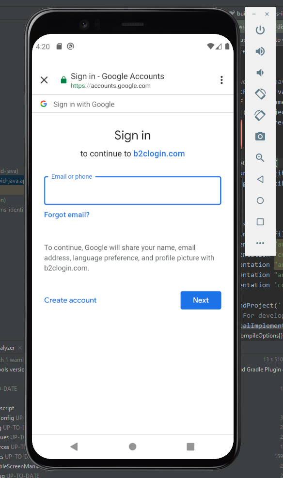 Google login not working via B2C_1A_SignInOnly · Issue #1312 · AzureAD/microsoft-authentication ...