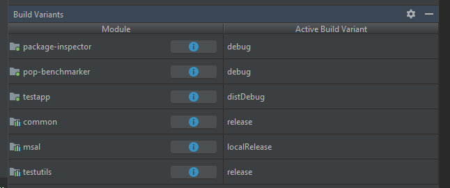 Unable to find a matching configuration of project :common: None of the consumable ...