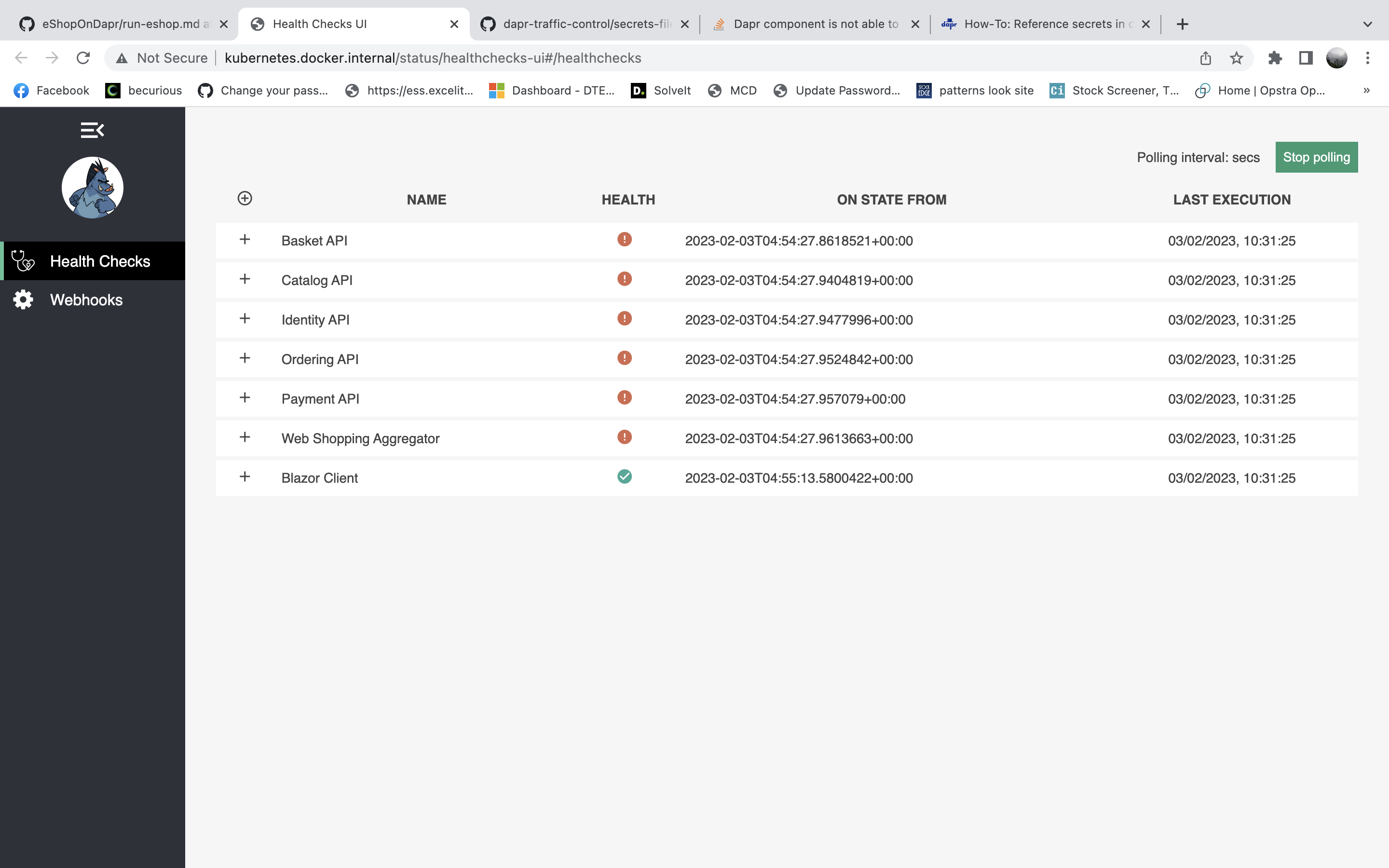 Error: eshop-secrets.json in dapr self hosted mode and kubernets ...