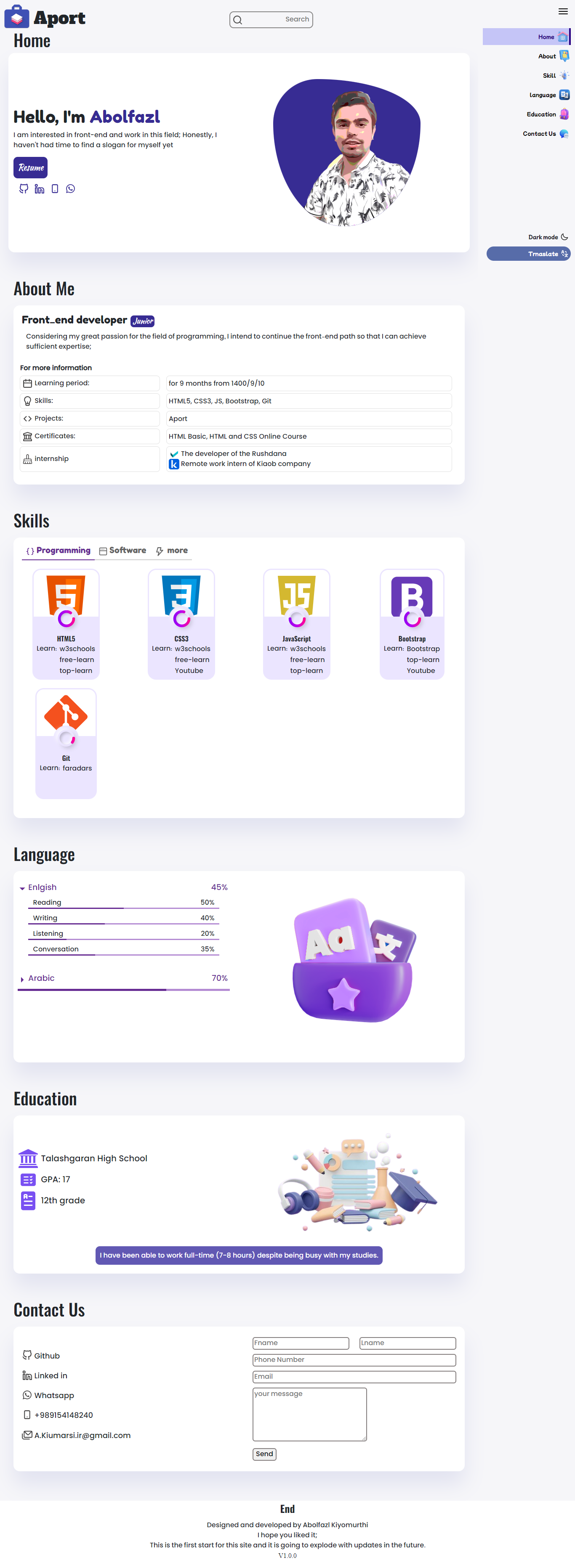 GitHub - AKiumarsi/myPortfolio: hello everyone this is myPortfolio for myResume