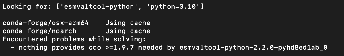 Specnotfound Invalid Name Try The Format User Package · Issue 2518 · Esmvalgroup Esmvaltool