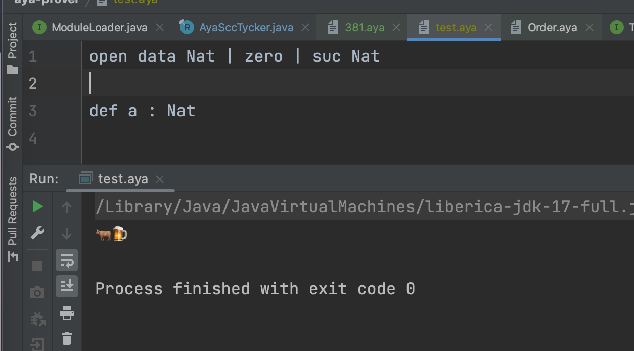 `def a a` triggers NPE · Issue #381 · aya-prover/aya-dev · GitHub