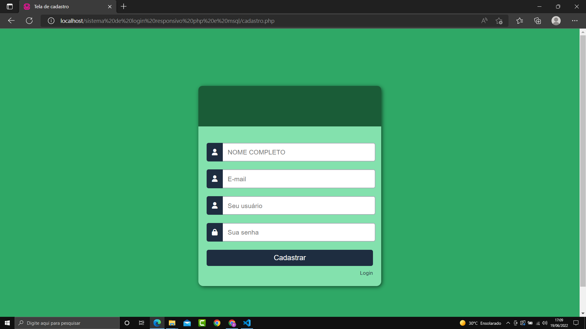 GitHub - BrunnoWin/Login-Cadastro-Responsivo-PHP-MSQL: Sistema de Login ...