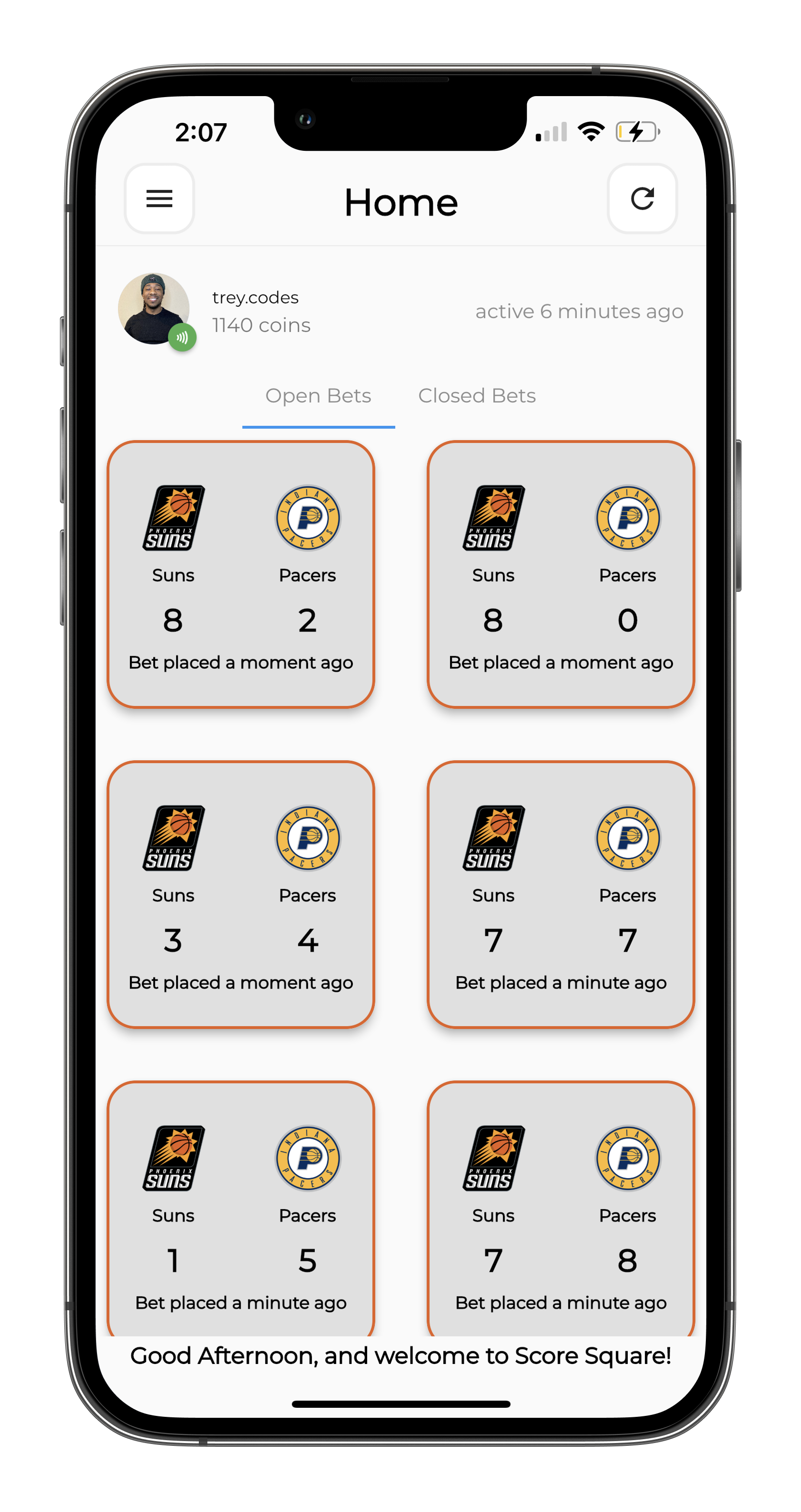 GitHub - trey-a-hope/ScoreSquare: Watching sports is fun when you can ...