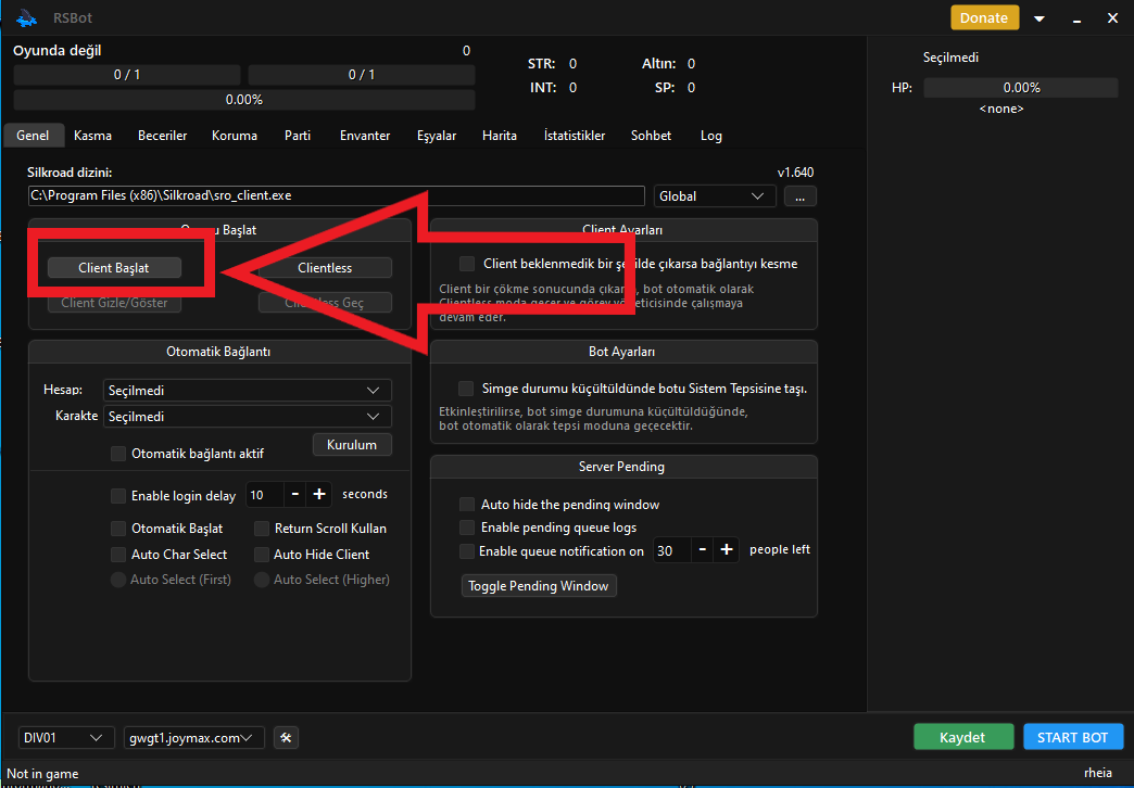 [Bug] İSRO CLİENT START BUG · Issue #716 · SDClowen/RSBot · GitHub