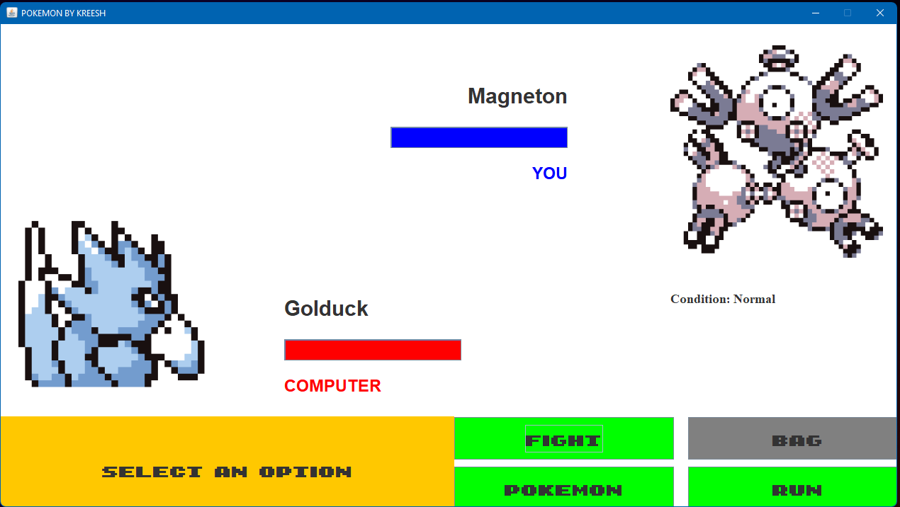 GitHub - KreeshRuparelia/Pokemon: This program allows you to go head-to ...