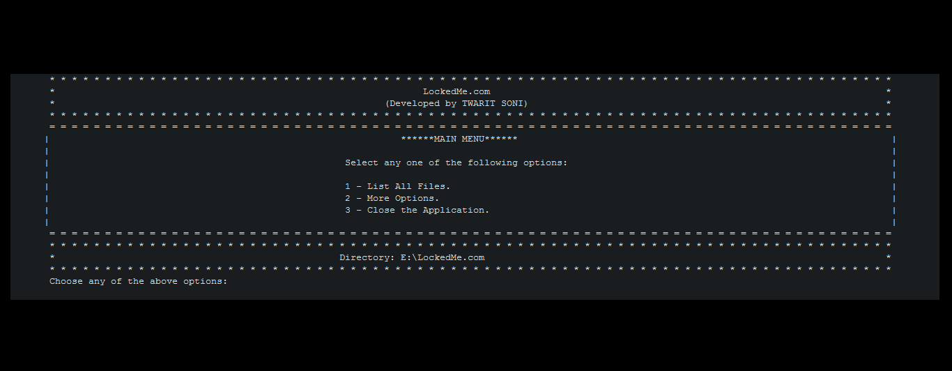 GitHub - twarit08/LockedMe.com_Phase1Project-TwaritSoni: Phase1 Project - Simplilearn